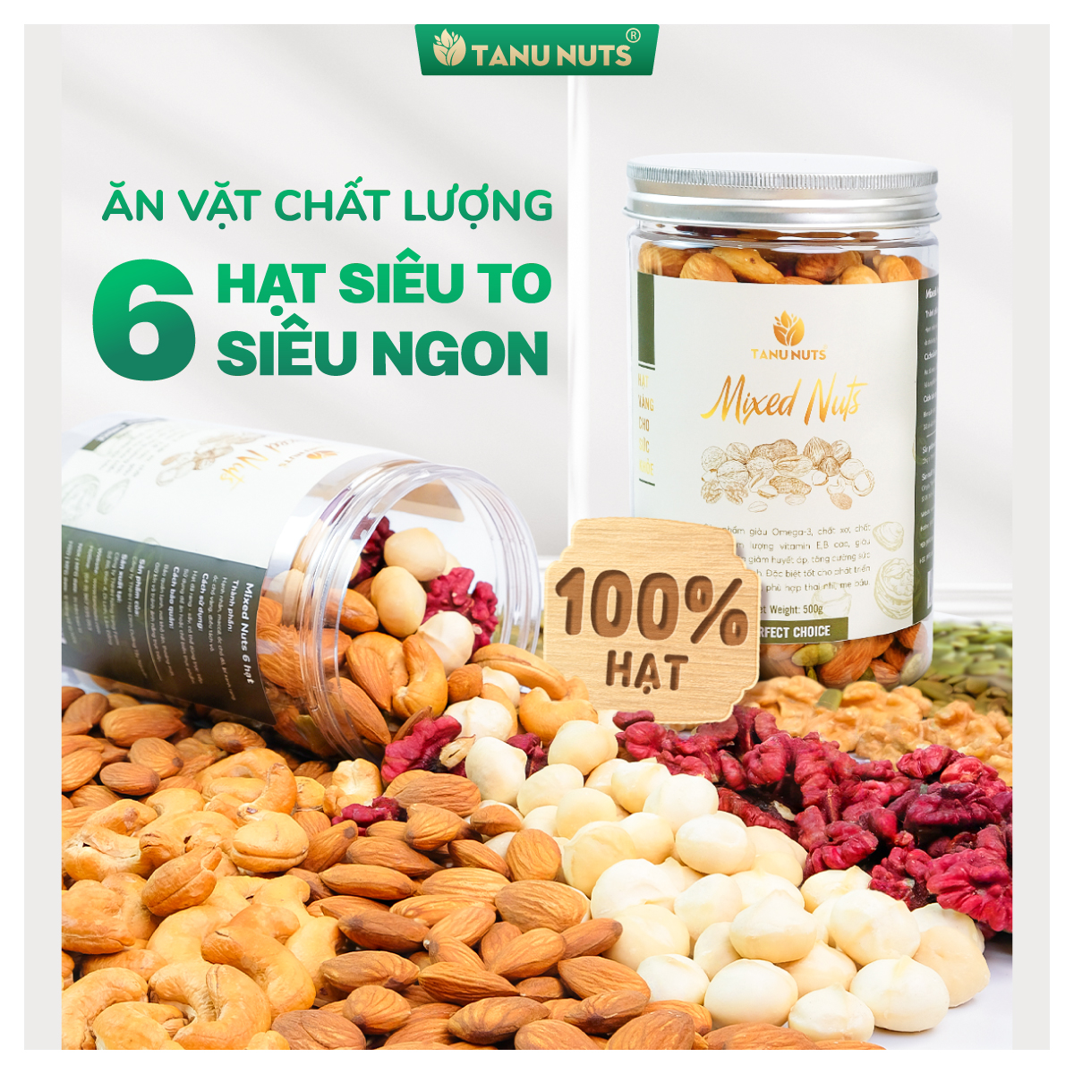 Nutrition seeds mixed with 6 types of TANU NUTS, granola cereal for ...