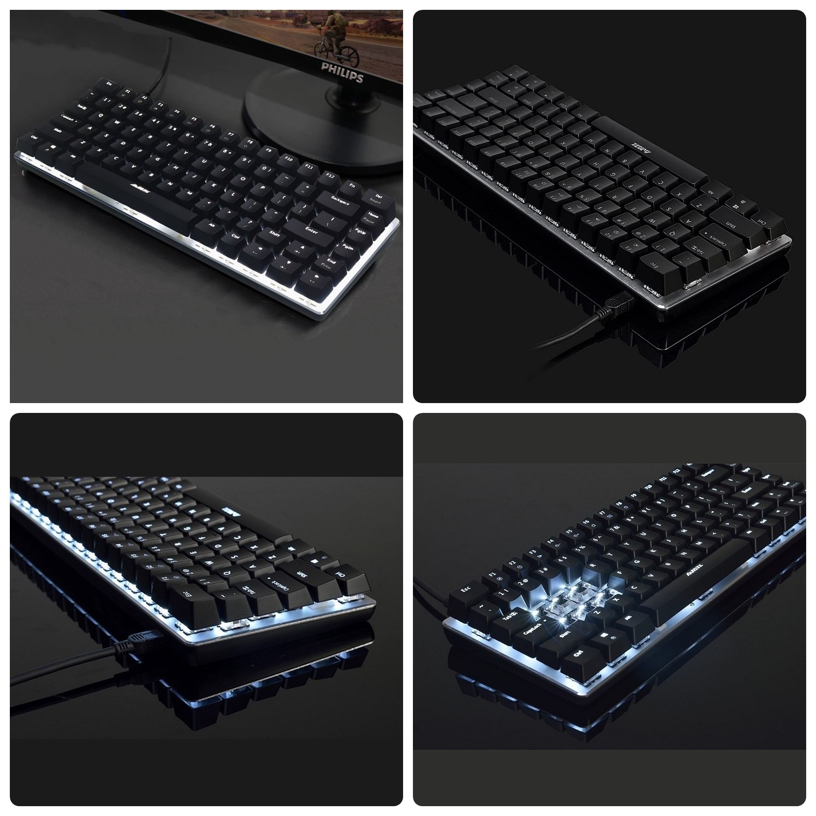 Ajazz AK33 mini mechanical keyboard Noise canceling for computers and ...