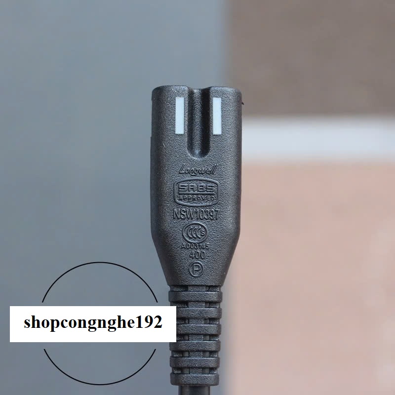 Longwell LS-7F Power Cord No. 8 Perpendicular Power Plug 1 meter long ...