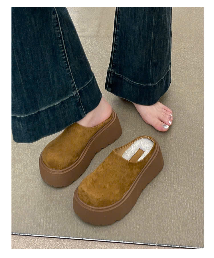 Hottrend 2024 brown high heel women's thong, 6cm high, easy to clean for going out to work ...