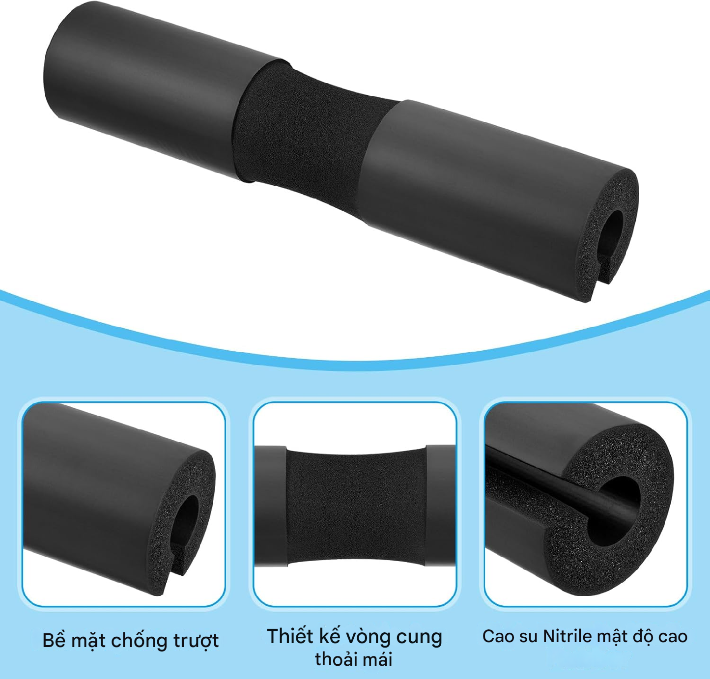 Foam Weight Pad for Shoulder Protection, Barbell Pad for Squat Training ...