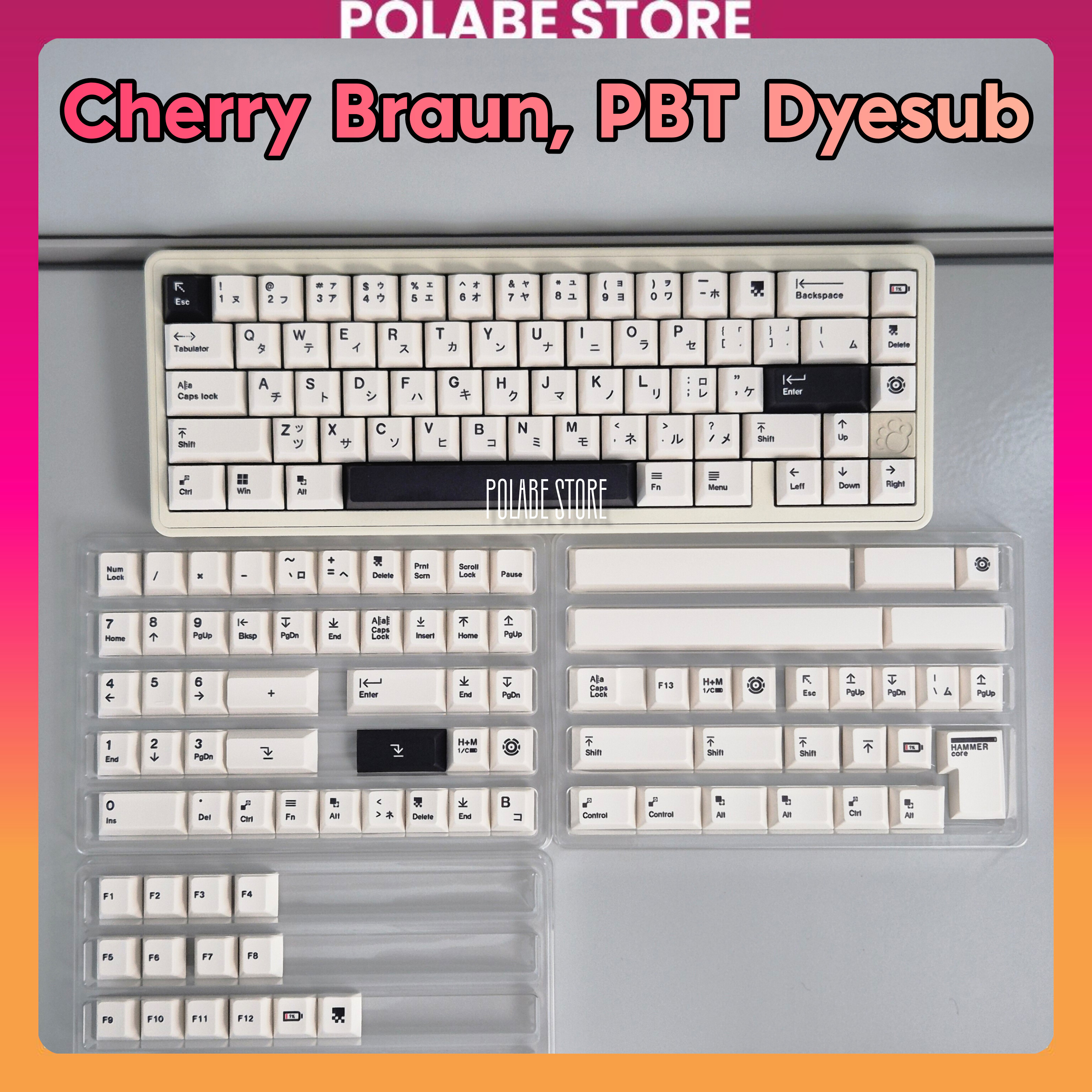 Keycap Braun Japan Cherry profile Keycap PBT mechanical keyboard Polabe ...