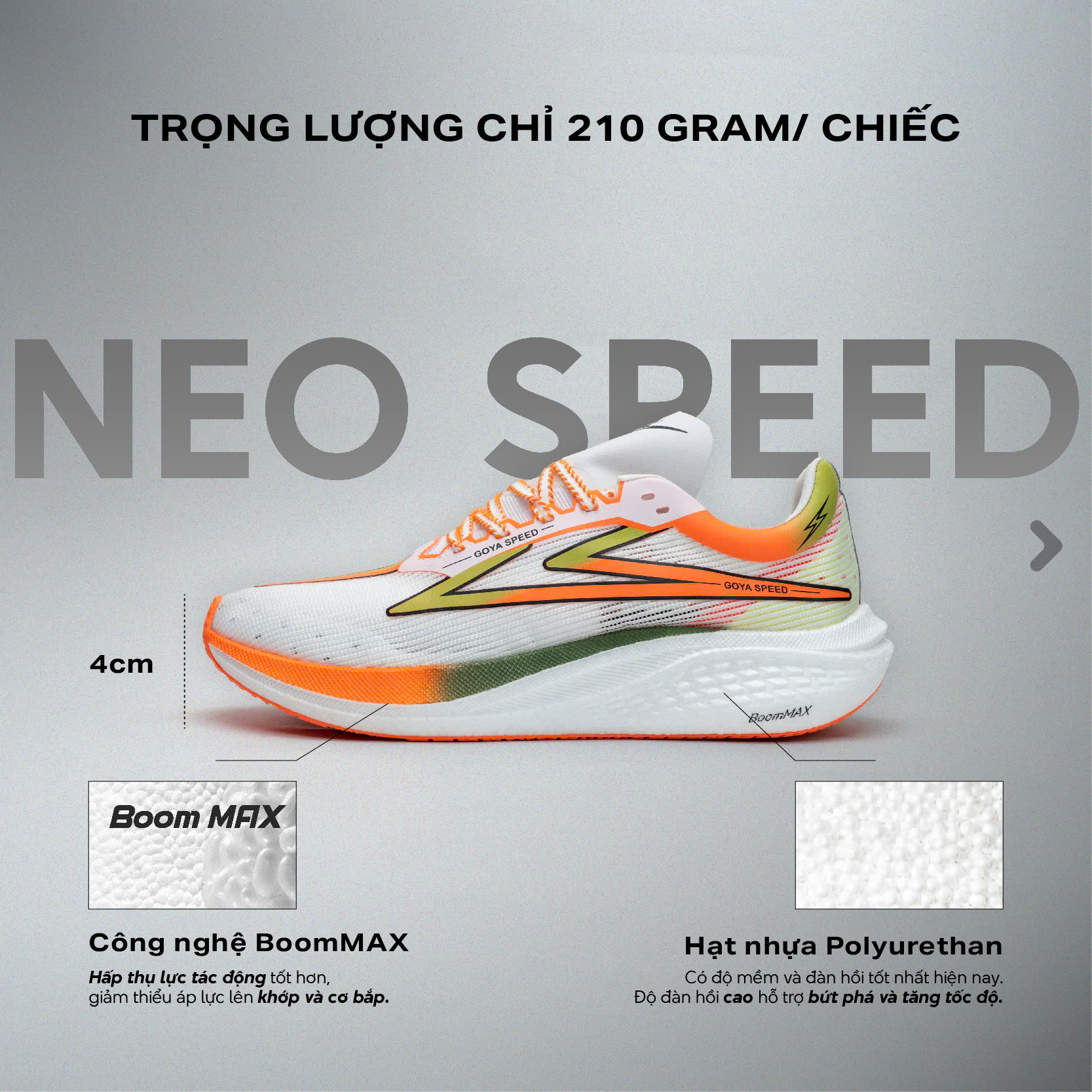 Goya SPEED Men's and Women's Carbon Sole Running Sneakers with Carbon ...