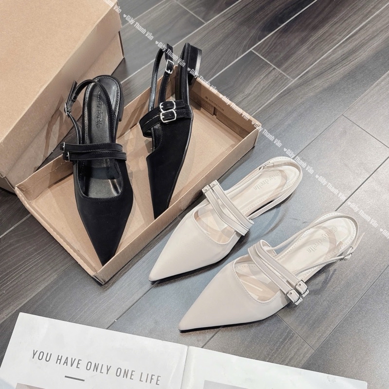 Pointed toe doll shoes with 2 buckle straps, 3cm high (S0093) | Shopee ...