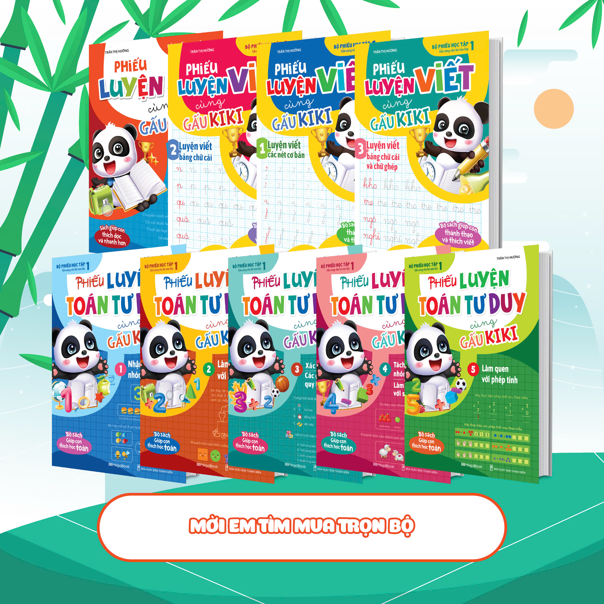 Combo book Learning sheet set with Kiki Bear (9 books) | Shopee Philippines