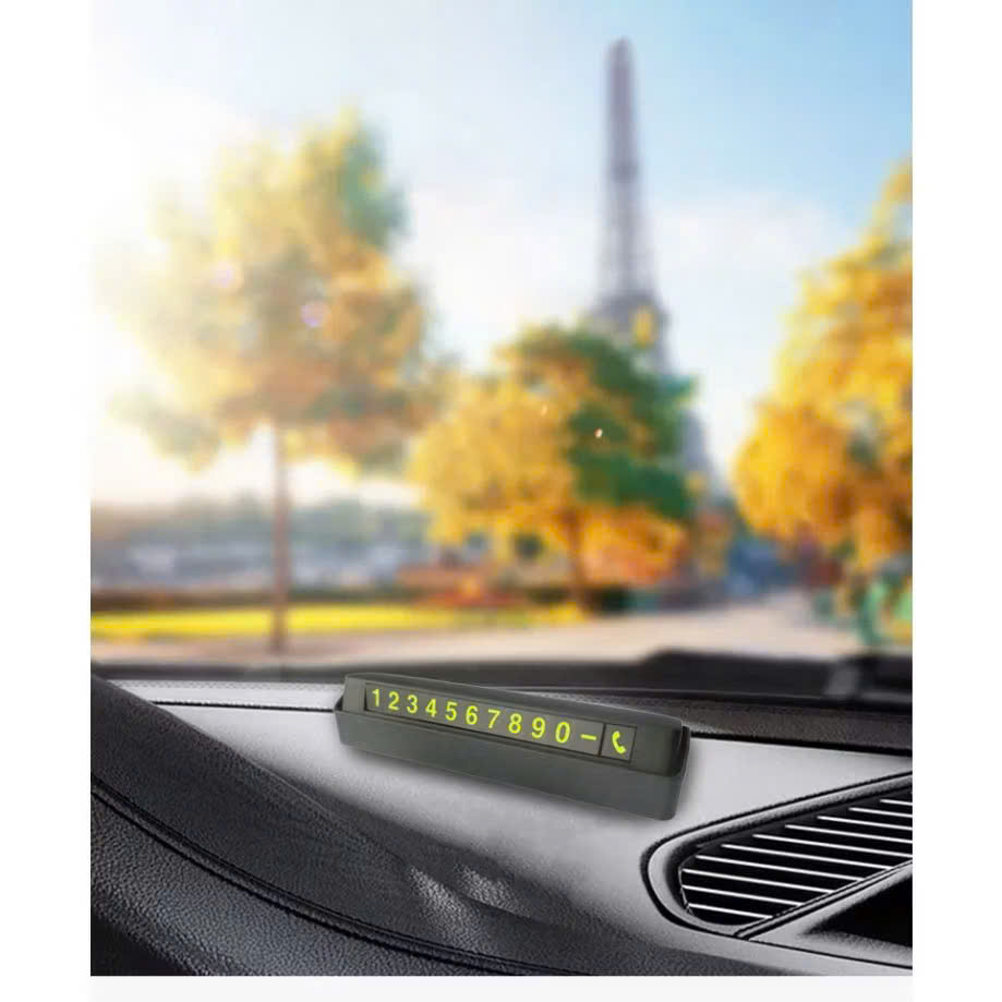 Ontekco phone number plate, phone number plate mounted on car dashboard ...