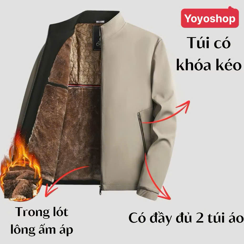 Middle-aged men's fur-linedJacket for dad, warm coat for dad and ...
