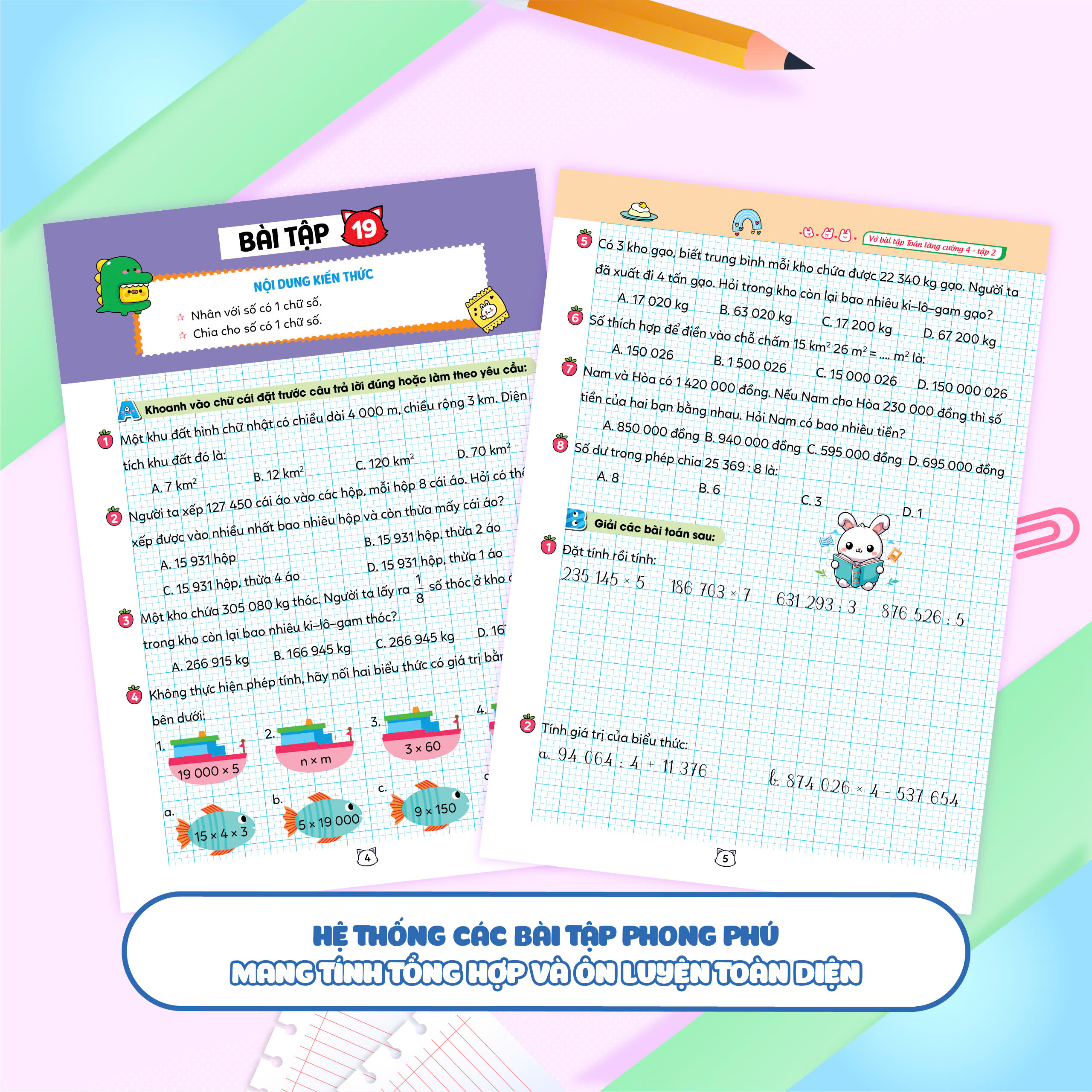 TRI Combo Book of Intensive Math Workbooks for Grade 4 (2 Volumes ...