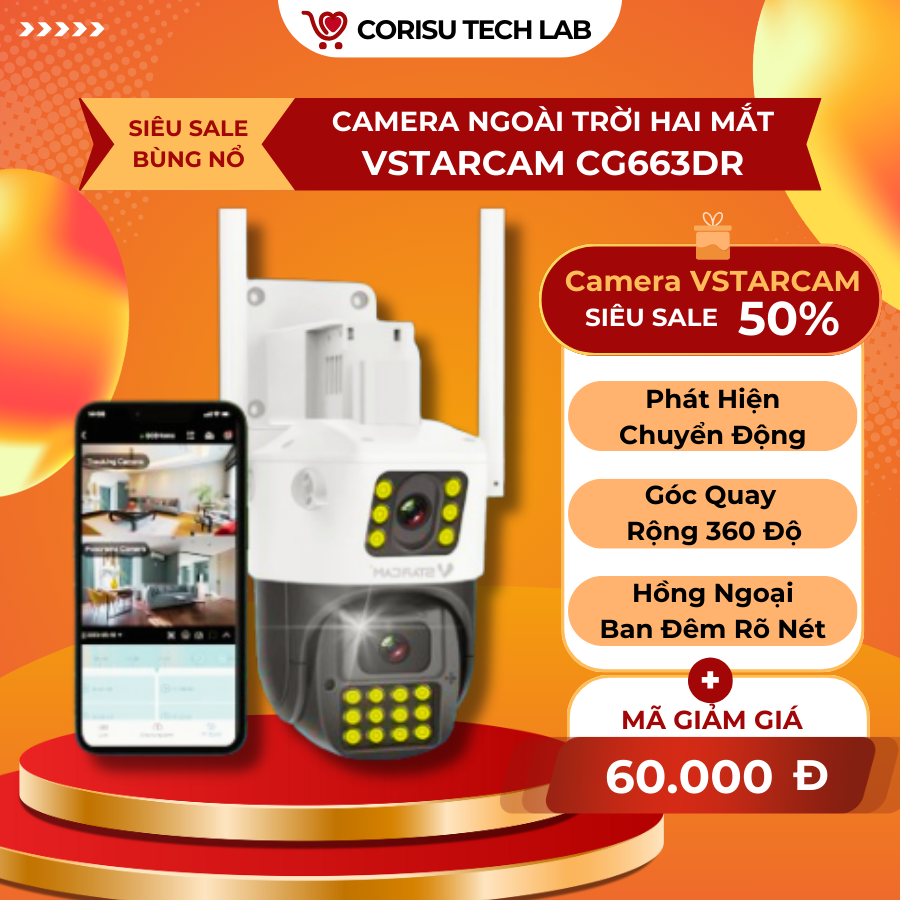 Vstarcam CG663DR Outdoor Wifi Camera, Binocular Camera, Sharp Image ...