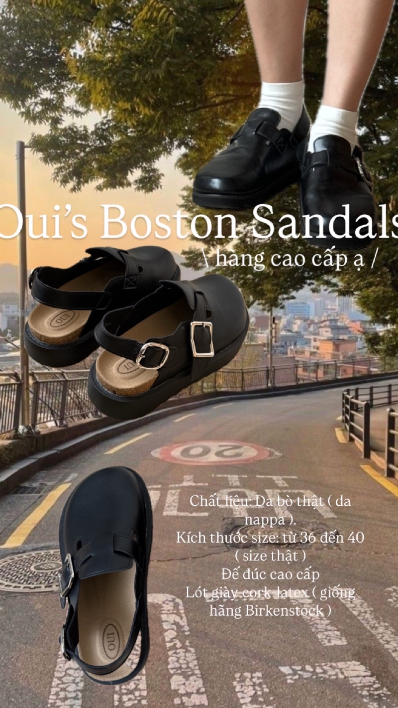 Oui Boston Sandals - Boston Form Sandals ( Ouithebrand ) | Shopee ...