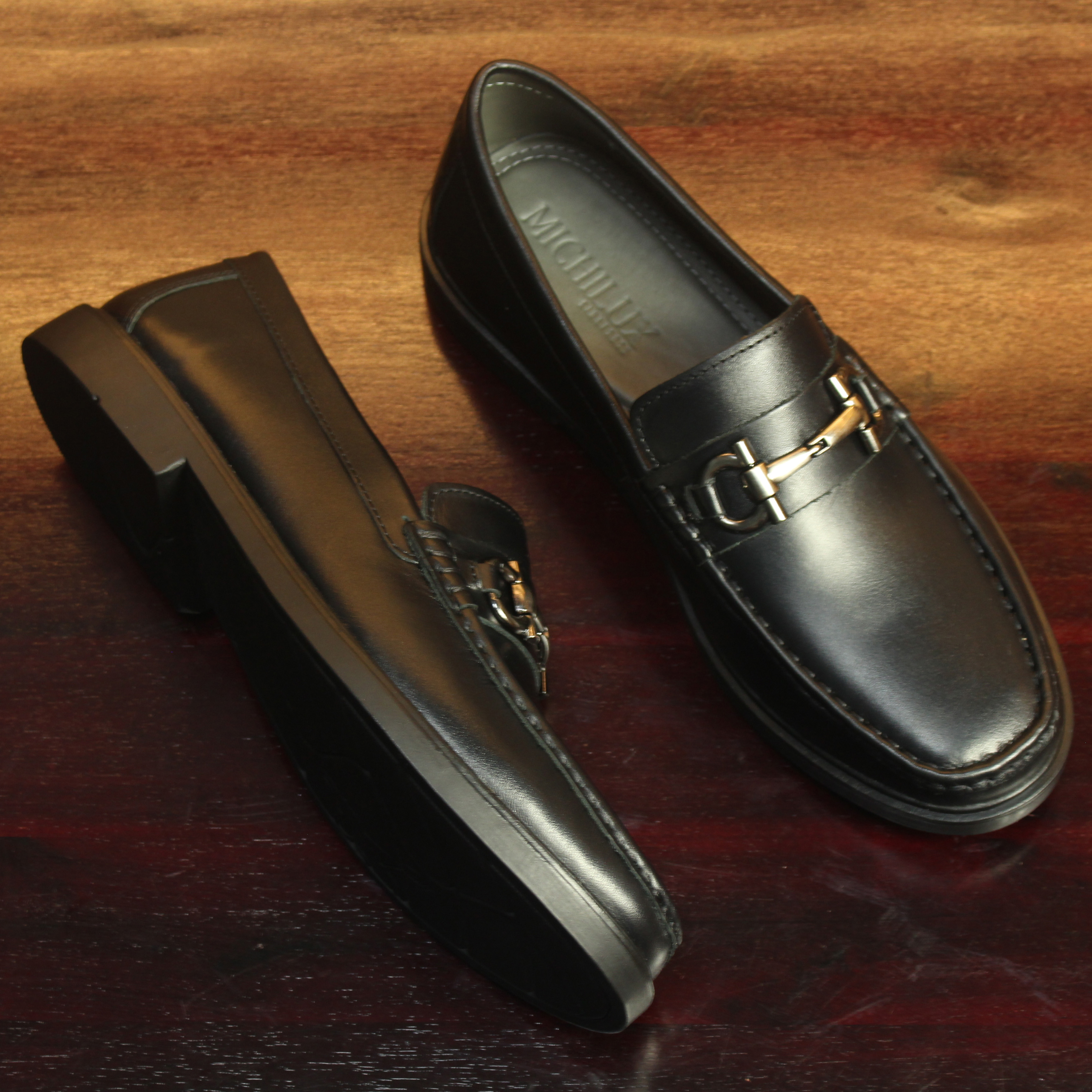 MICHILUX Horse Bit Loafer CIEHL Premium Genuine Leather Men's Shoes ...