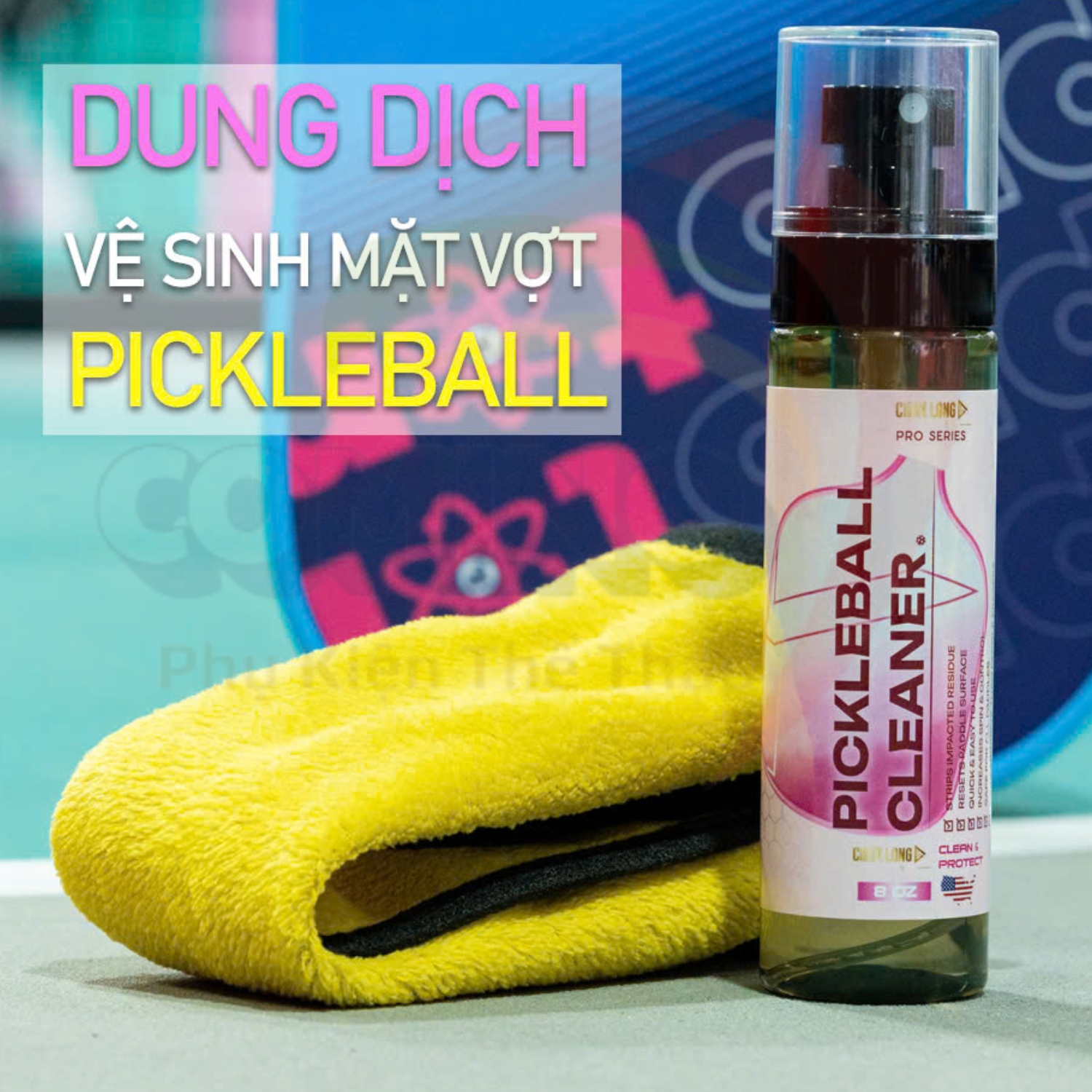 Pickleball Cleaner racket surface cleaning spray bottle from Chanlong ...