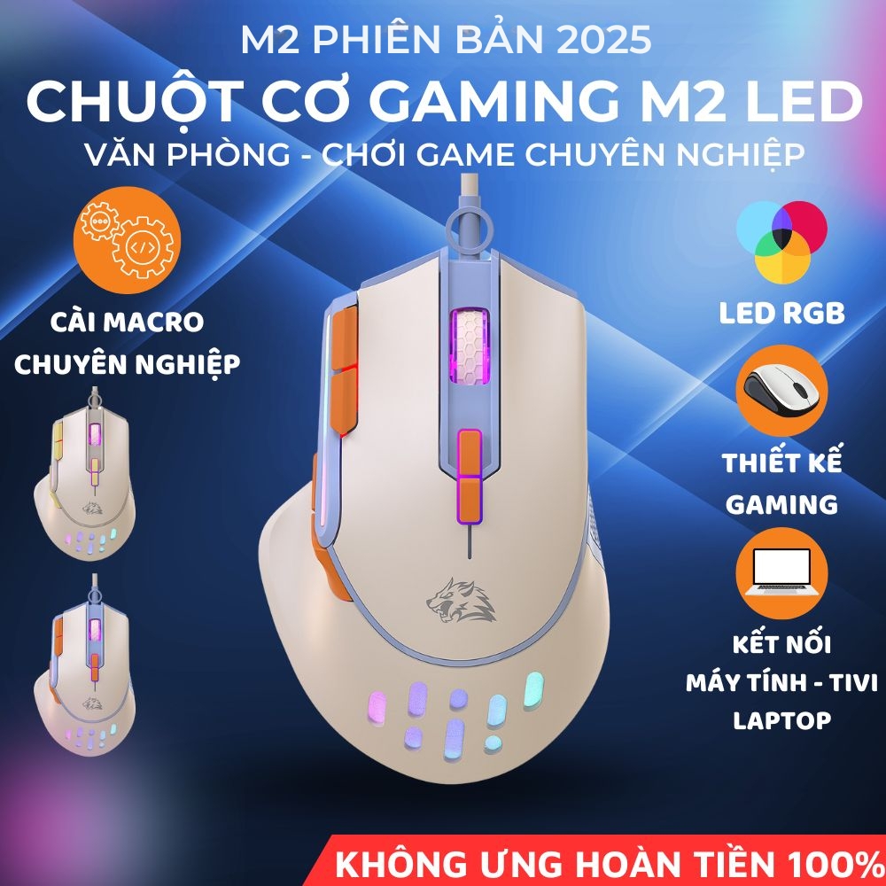 M2 Led RGB Gaming Computer Mechanical Mouse Cool Design Professional ...
