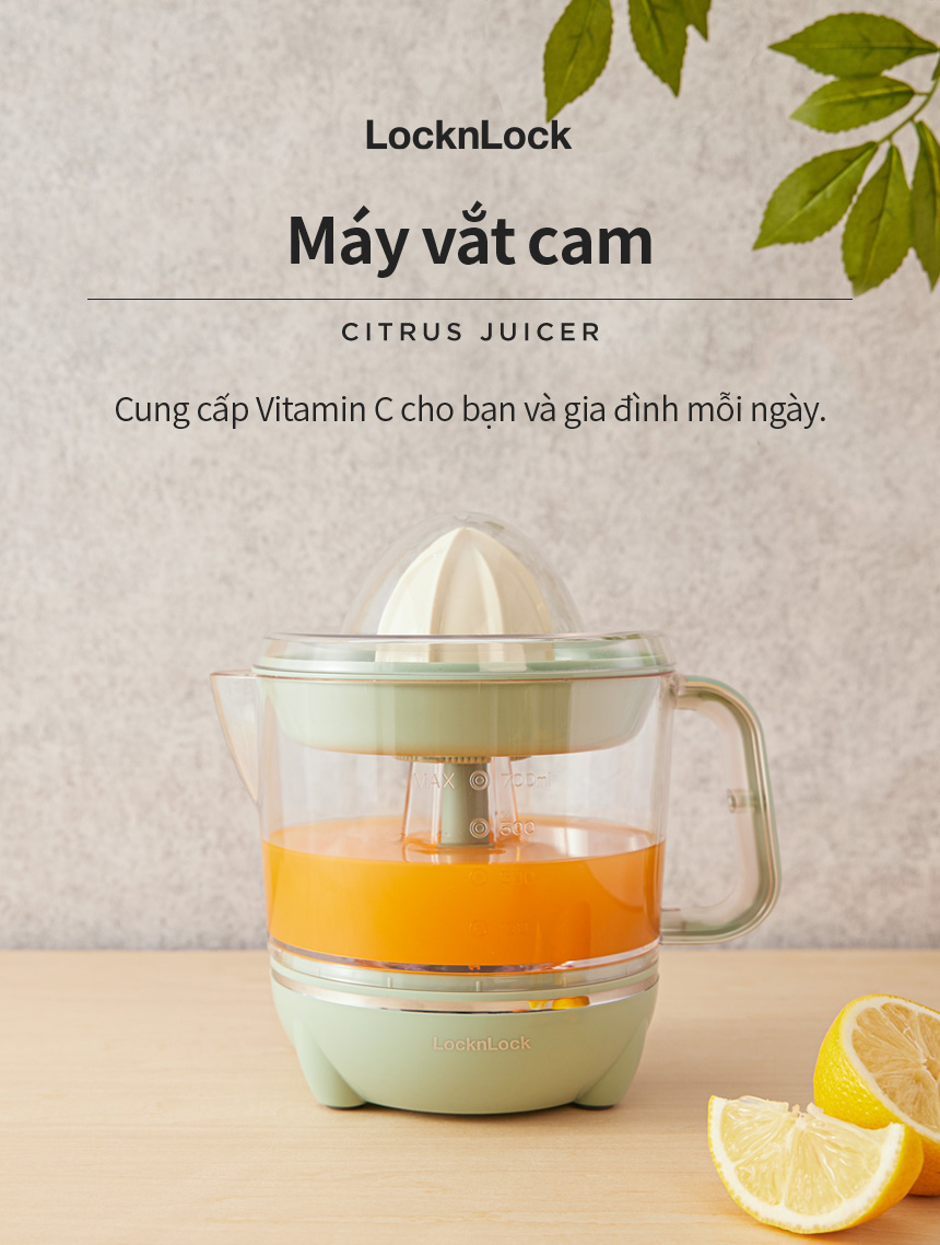 Locknlock EJJ231MIT Orange Juicer 700ml 40W Mint Green, Genuine Product ...