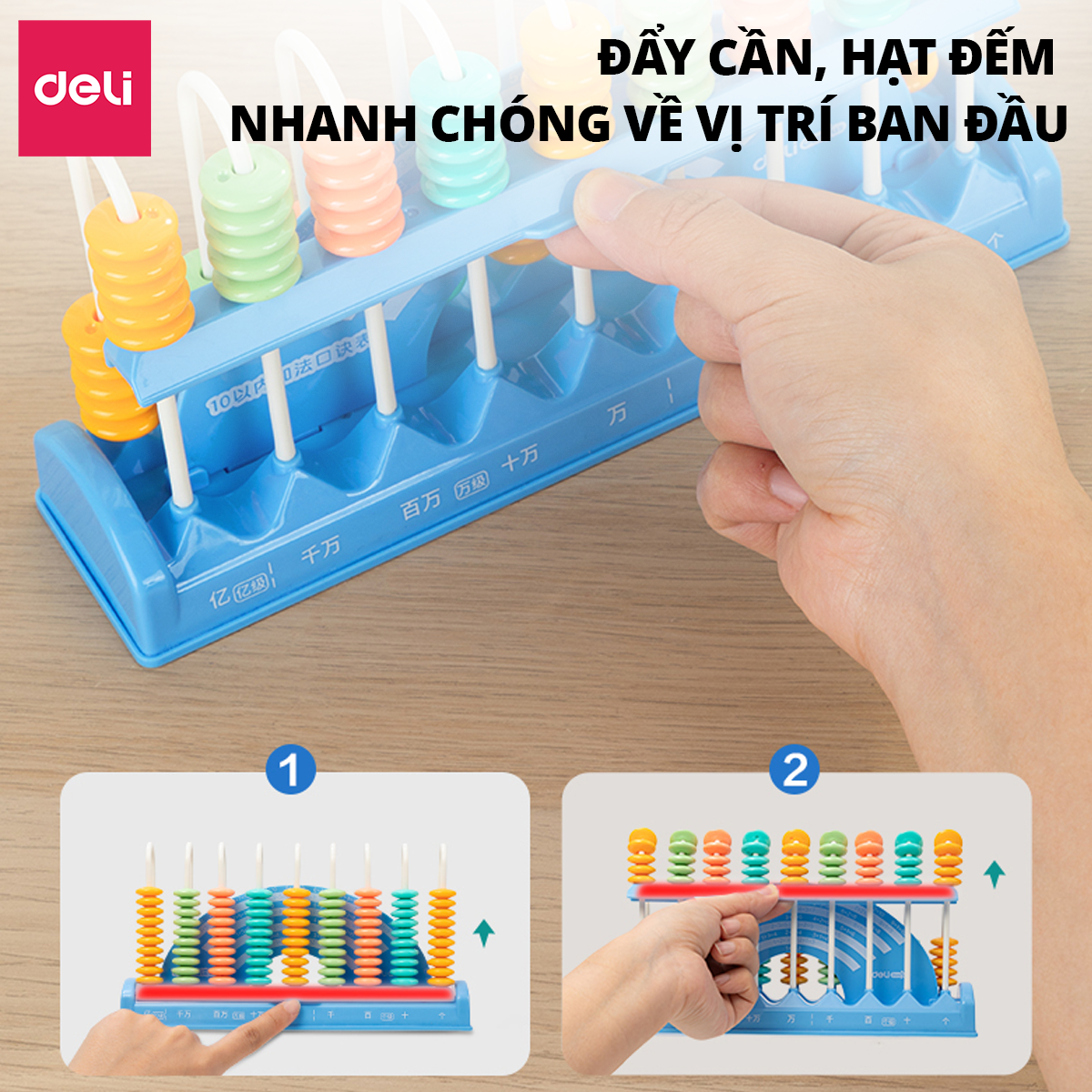Smart Abacus for Children 5 Deli Rows in Many Sizes, Supports Effective ...