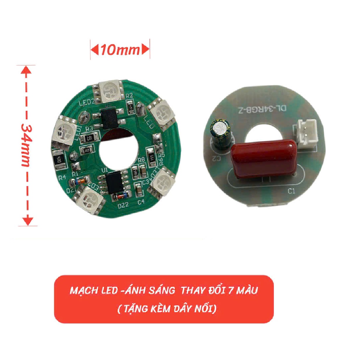7-color led altar light circuit with connecting wire - led circuit with ...