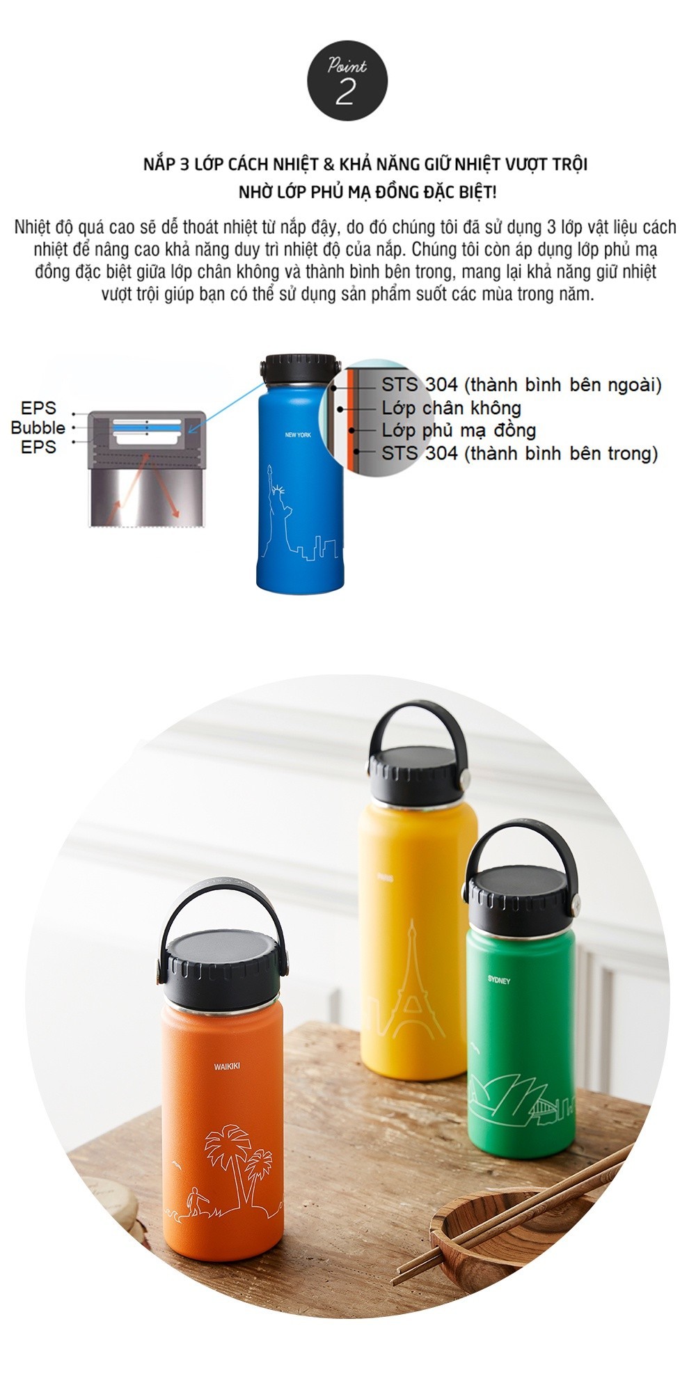 LocknLock Thermos Bottle 897ml Genuine High Quality Convenient Tea ...