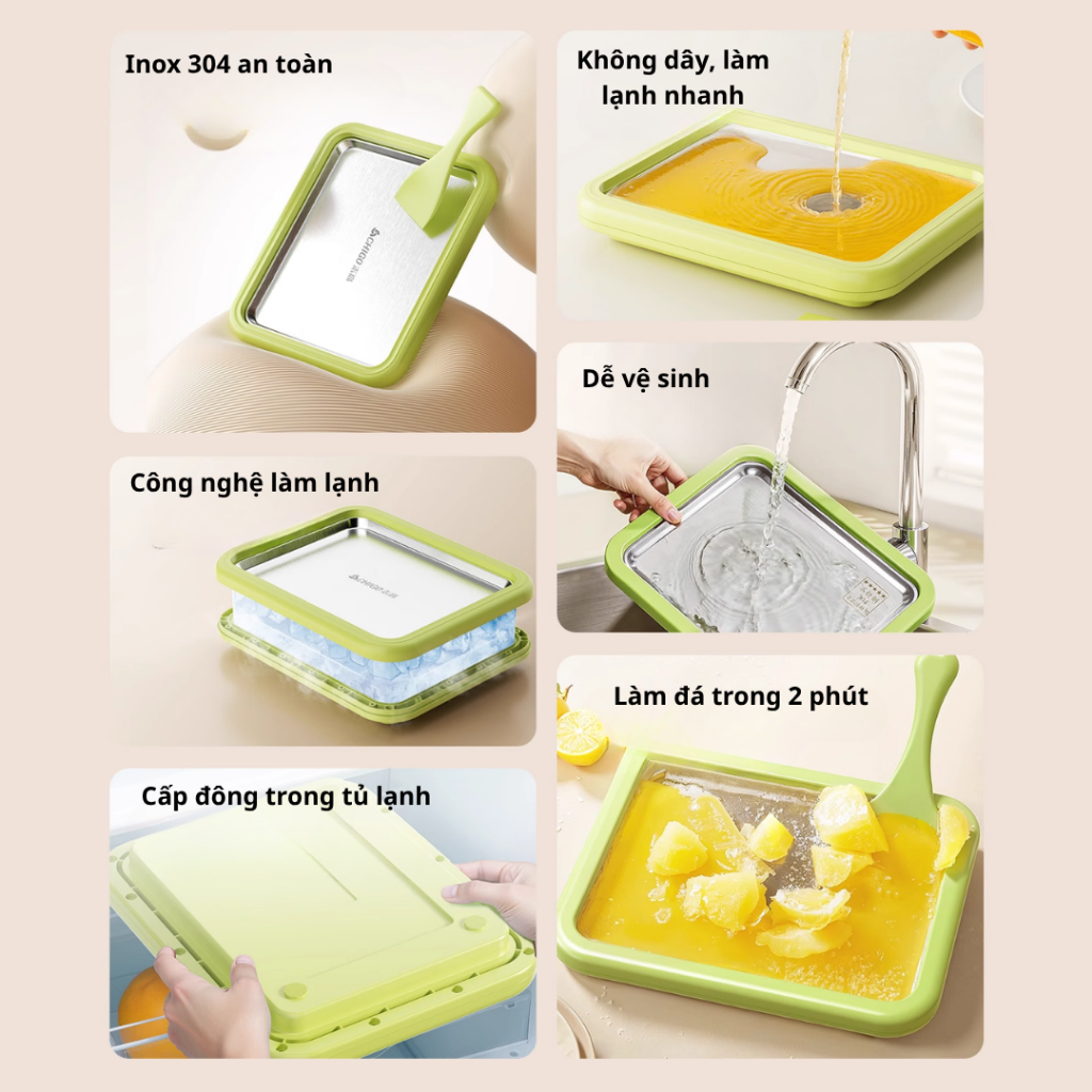 Home Rolled Ice Cream Tray for Kids, Mini Ice Cream Maker Without ...