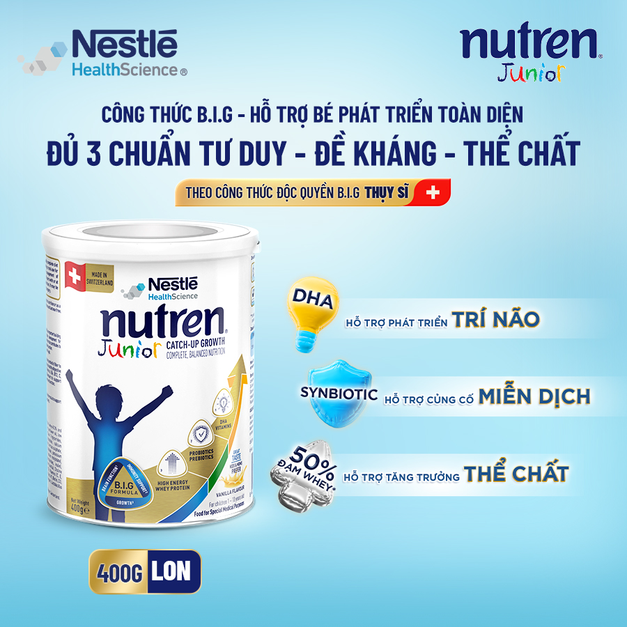 [Free Water Bottle] Set of 2 NESTLÉ NUTREN JUNIOR Swiss Powdered Milk ...