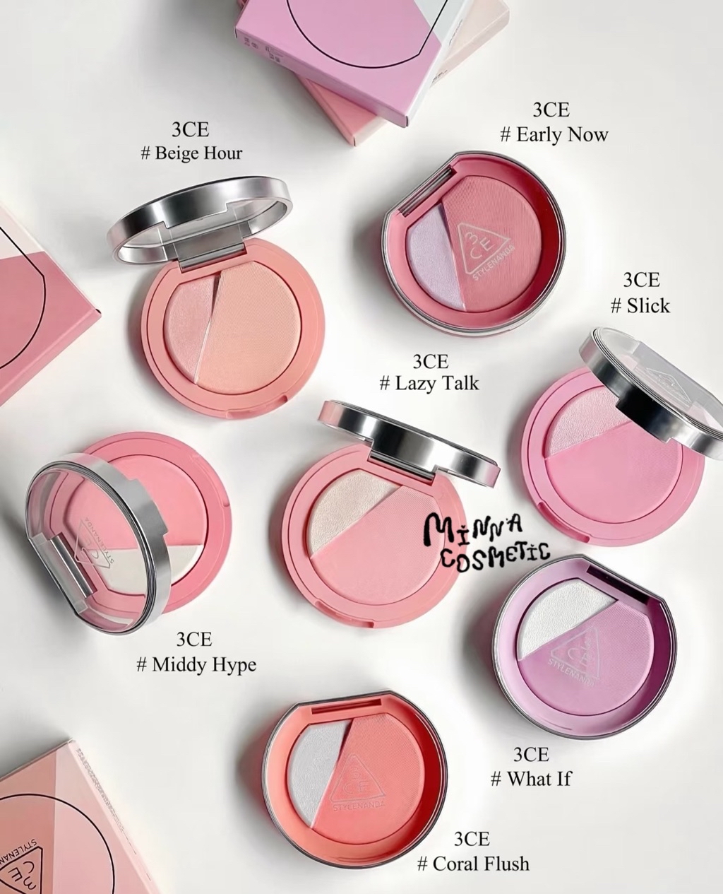 [3CE] 3CE Blush Lighter Matte Highlighter Minnacosmetics | Shopee ...
