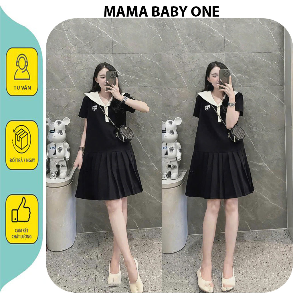 MAMA BABAY ONE X418 maternity dress, soft and cool ummi cotton fabric ...