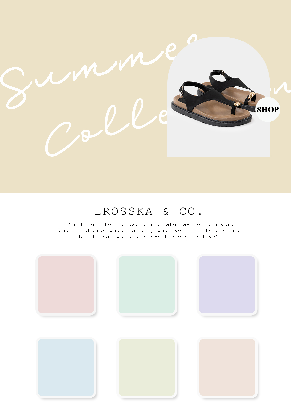 EROSSKA - Beach flip-flop Sandal with simple, dynamic style, brown ...