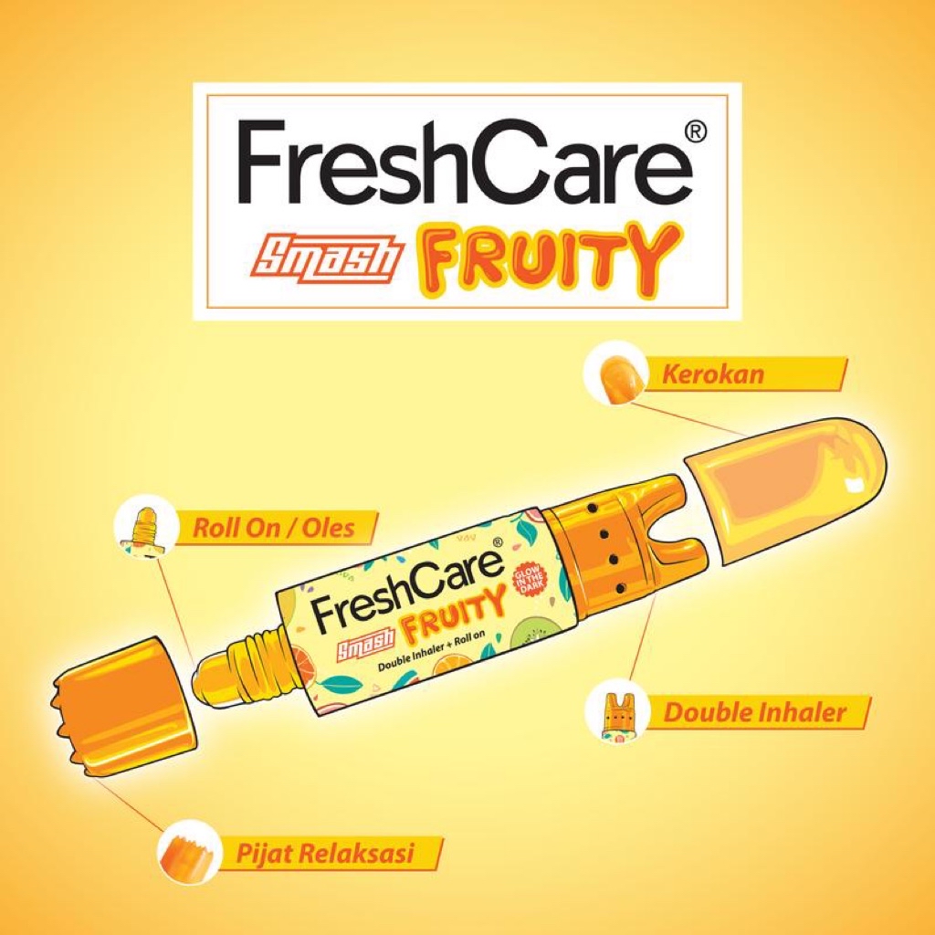 Freshcare Matcha nasal tube with Indonesian green tea mint oil roller ...