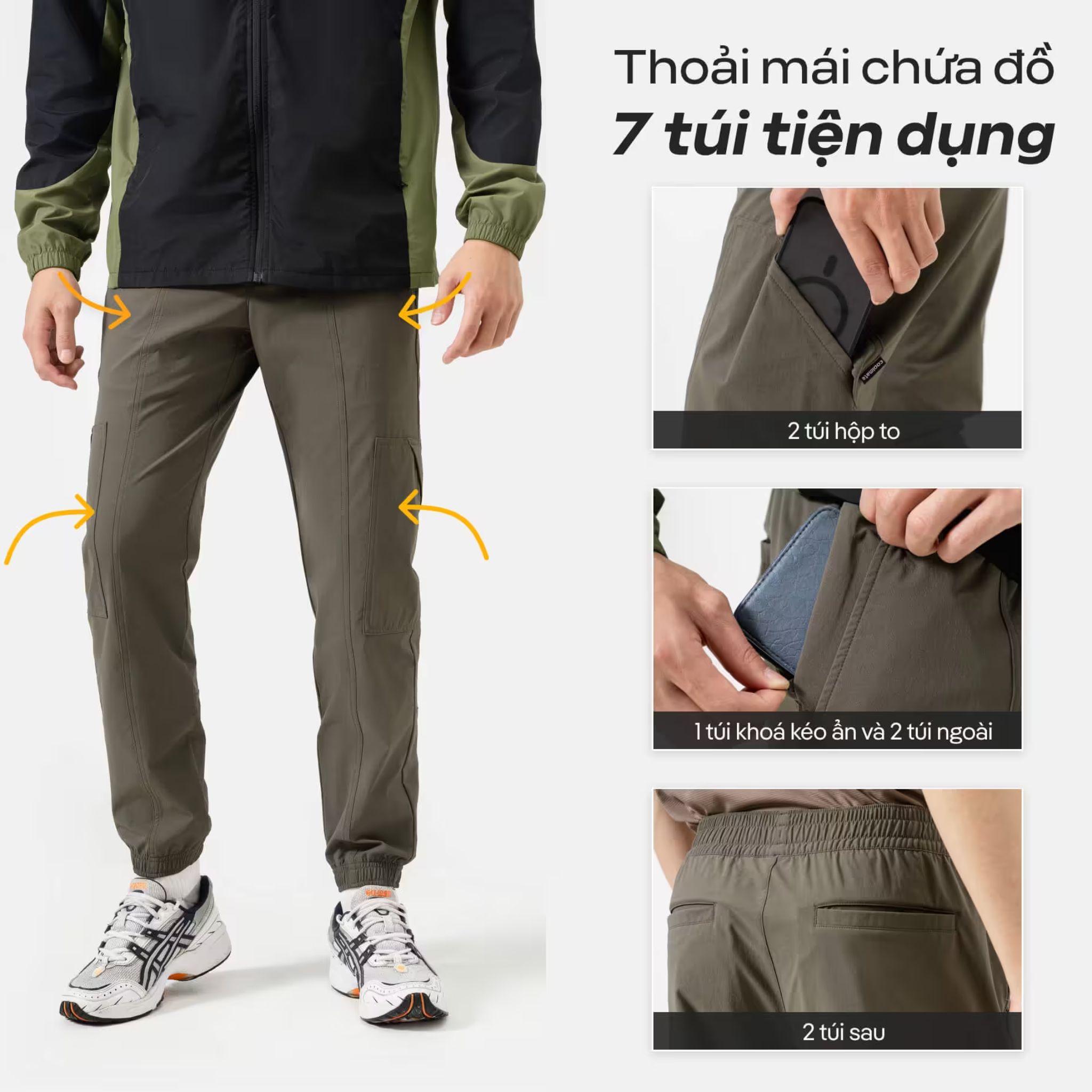 Durable, Waterproof, Stretchy UT Men's Jogger Pants Coolmate | Shopee ...