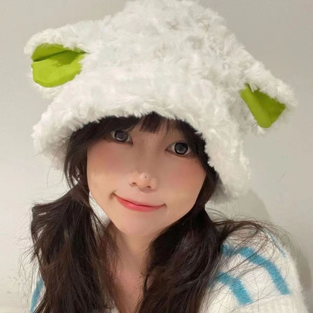 LAGU Korean women's wool hat bucket ulzzang fleece, beautiful winter ...