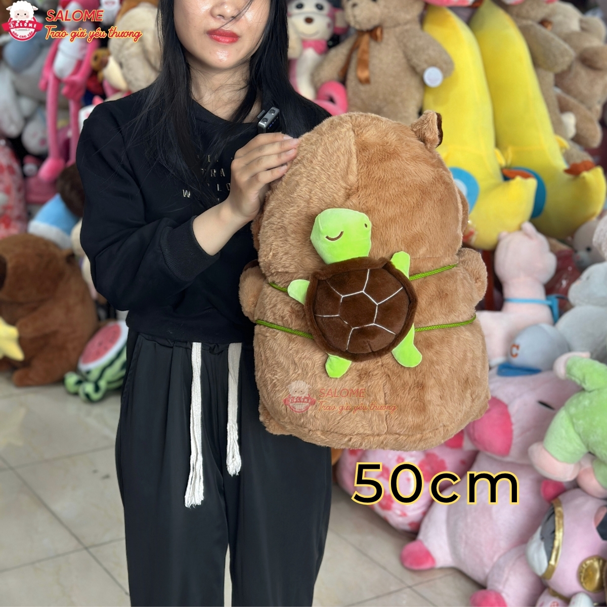 Capybara Teddy Bear Wearing bag Giant Turtle Guinea Pig Cheeks Cute ...