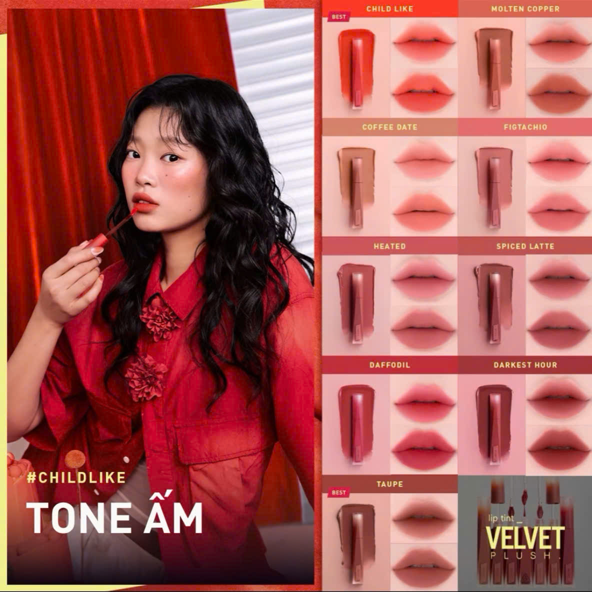 [NEW] 3ce Velvet Lip Tint Plush Lipstick in All Colors | Shopee Philippines