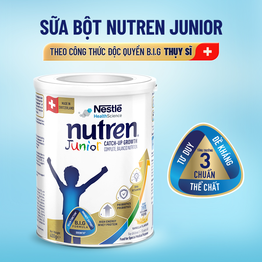 NESTLÉ NUTREN JUNIOR Swiss Milk Powder with BIG Formula to Support Baby ...