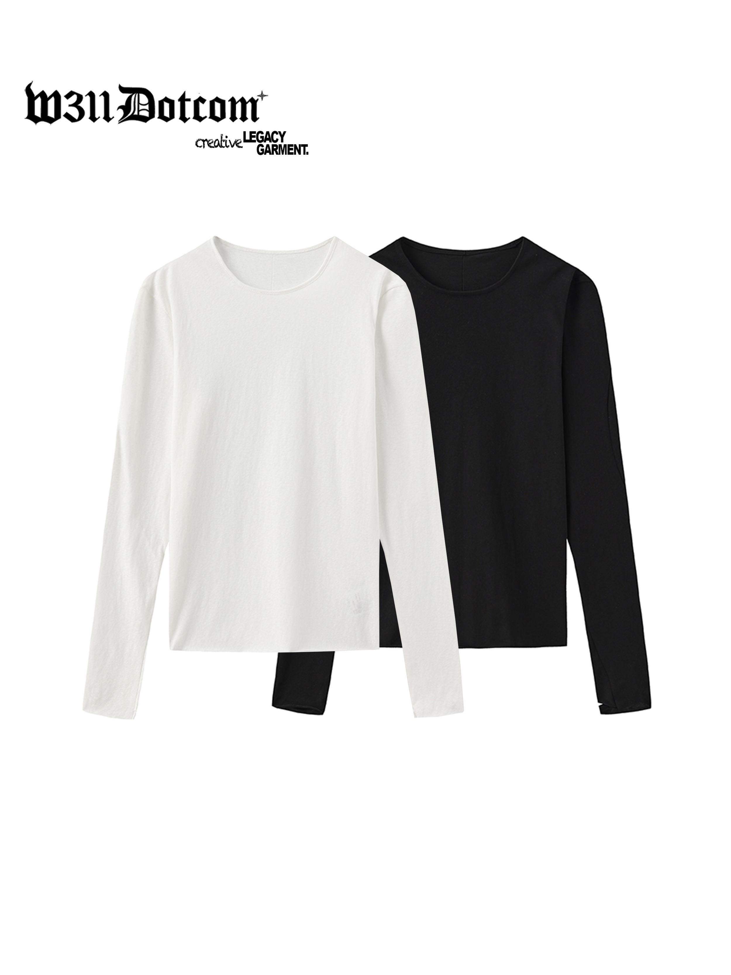 W311Dotcom* | 160G Ice-Feel Linen Cotton Patchwork Long Sleeve Layered ...
