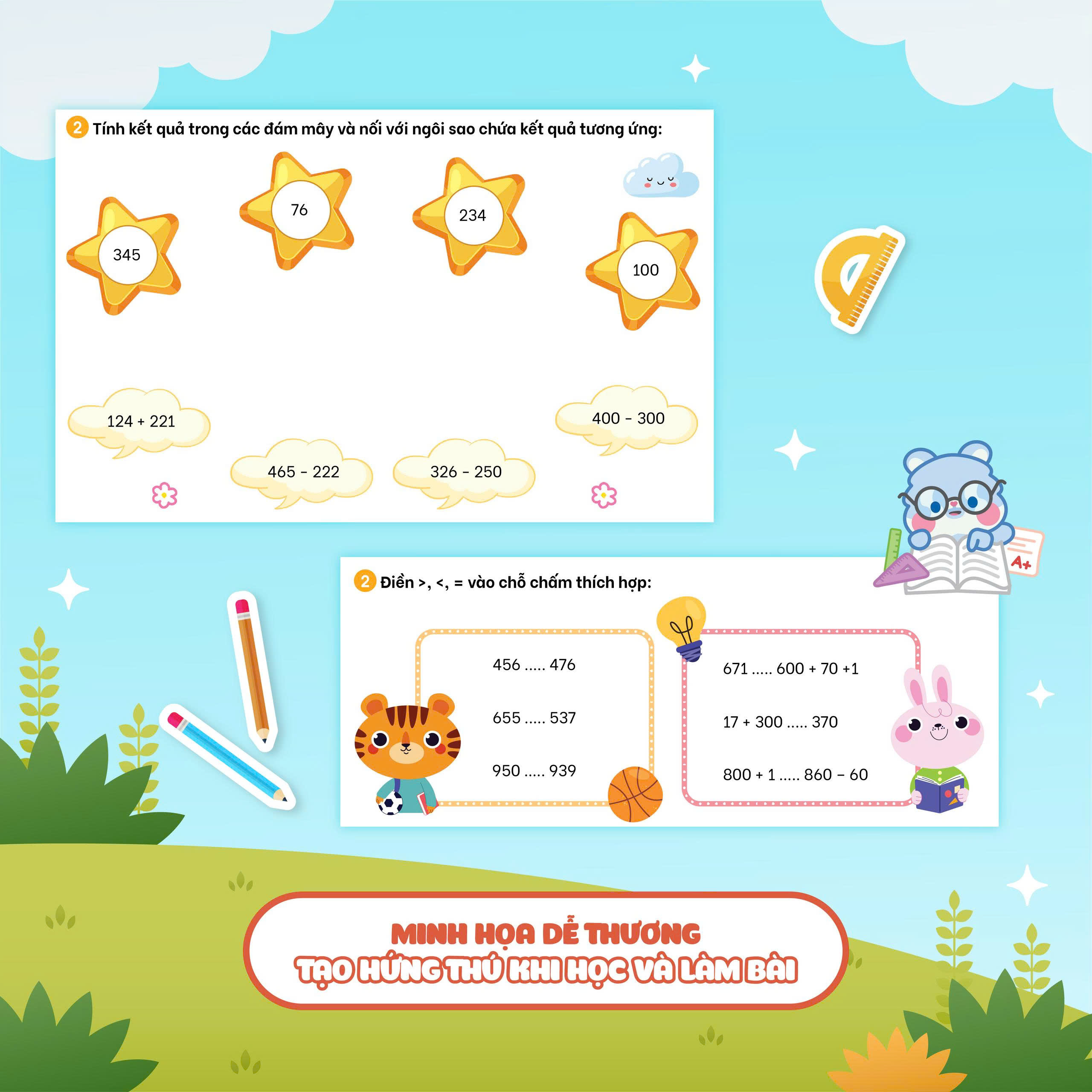 Combo book of Vietnamese Math problems by week Grade 3 (2 books ...