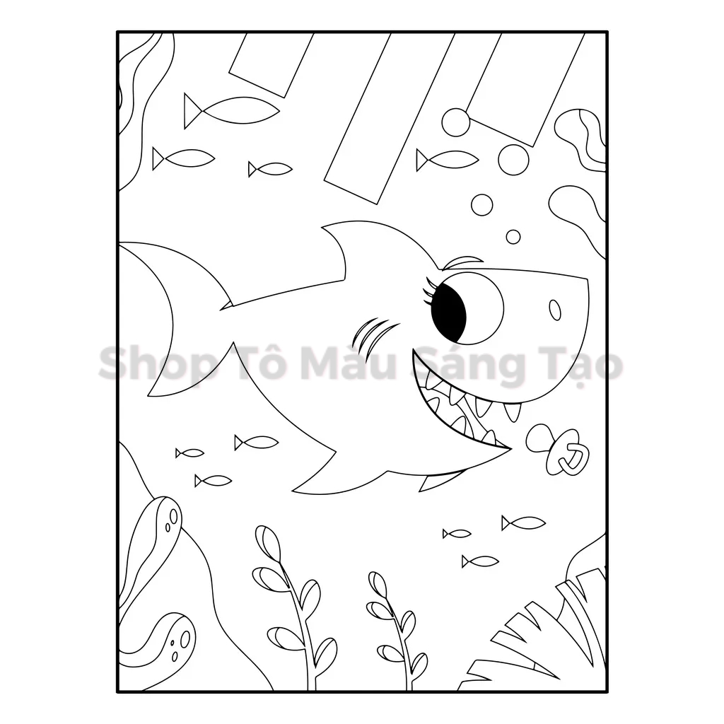 Set Of 30 Smart Game Coloring Pictures Baby Shark- Maze-Made Maze-Game ...