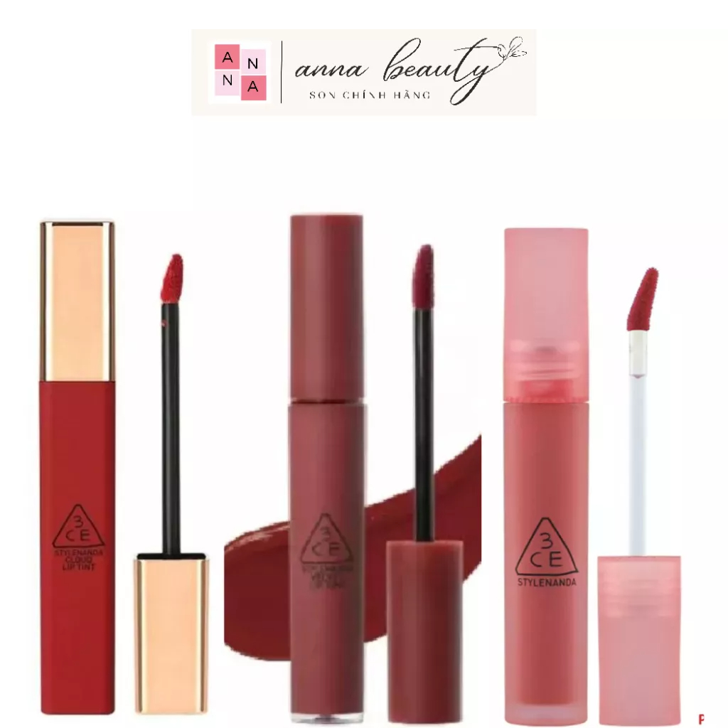 3ce Velvet Lip Tint Walk N Talk / Bitter Hour / Cashmere Nude ...