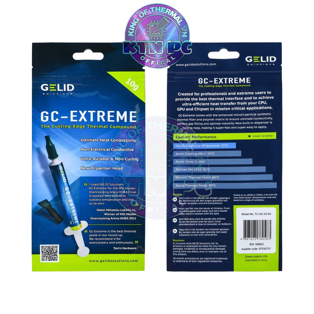 Gelid GC-EXTREME GC-3 Thermal Paste 10grams - Genuine | Shopee Philippines