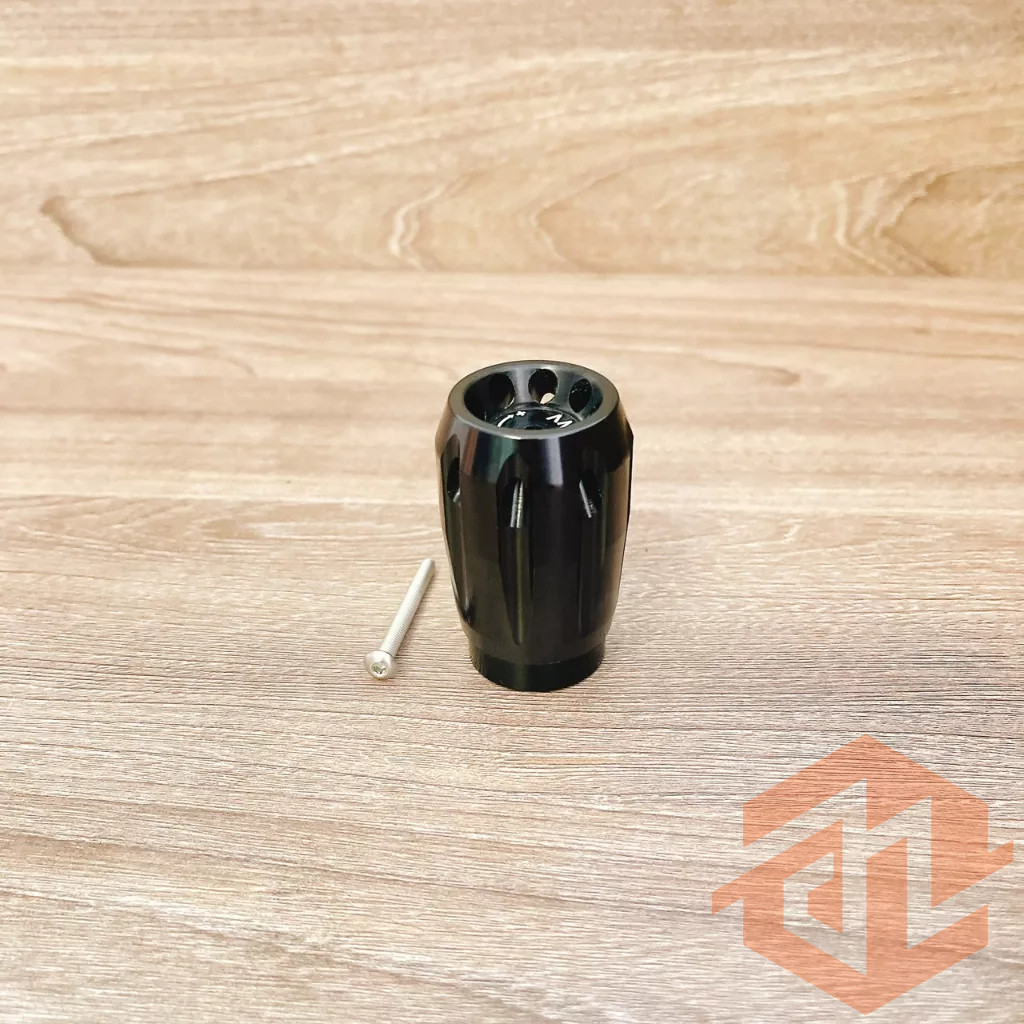 Rocket adjustment knob installed for HPA Black outer unit, black, red ...