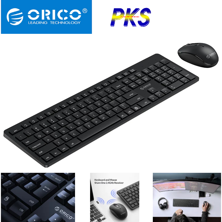 Genuine high-quality 1600 DPI Wireless Keyboard and Mouse Set Orico WKM01 | Shopee Philippines