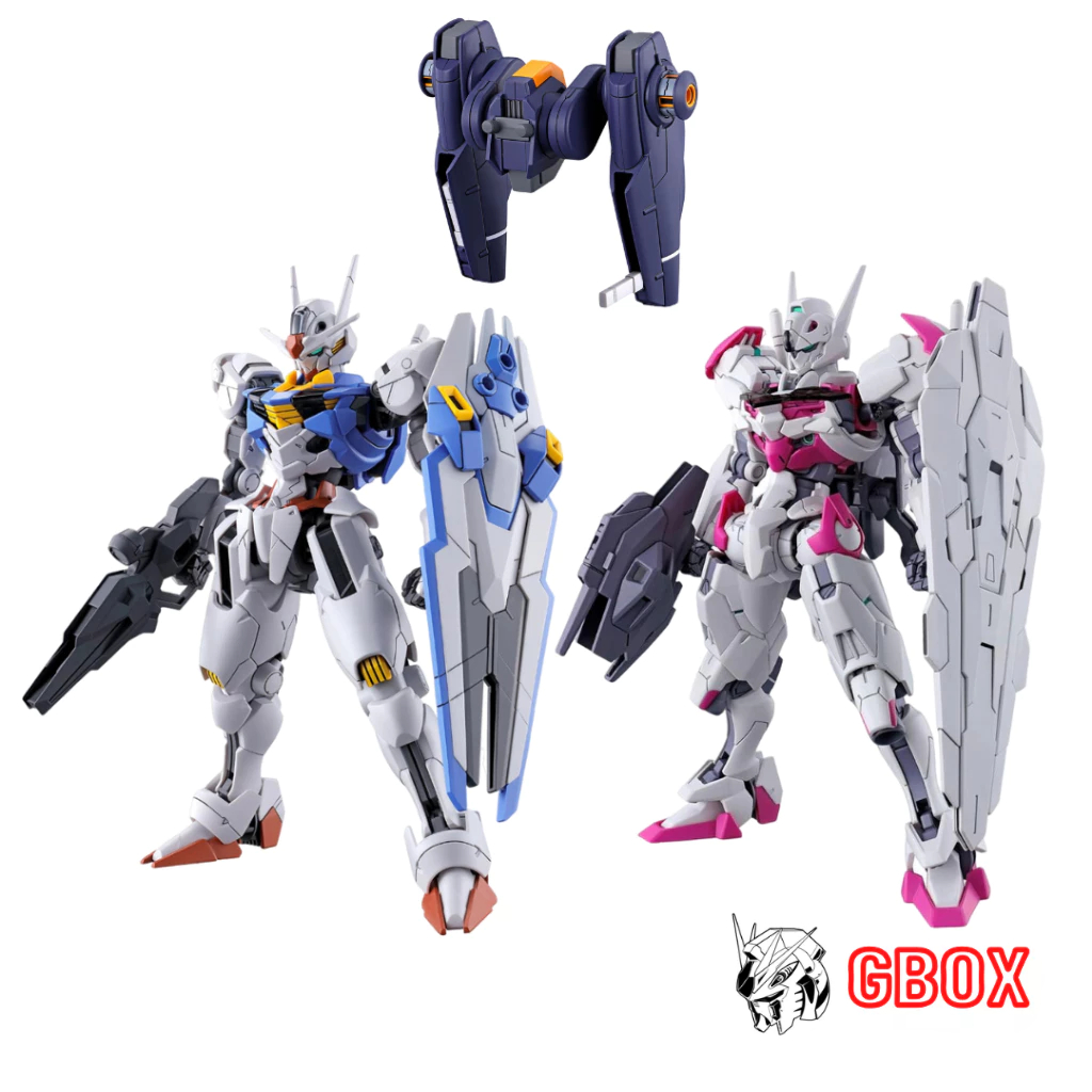 Gundam HG Fighter Aerial Lfrith Flight Unit Mirasoul 01 01A 03 03A base ...