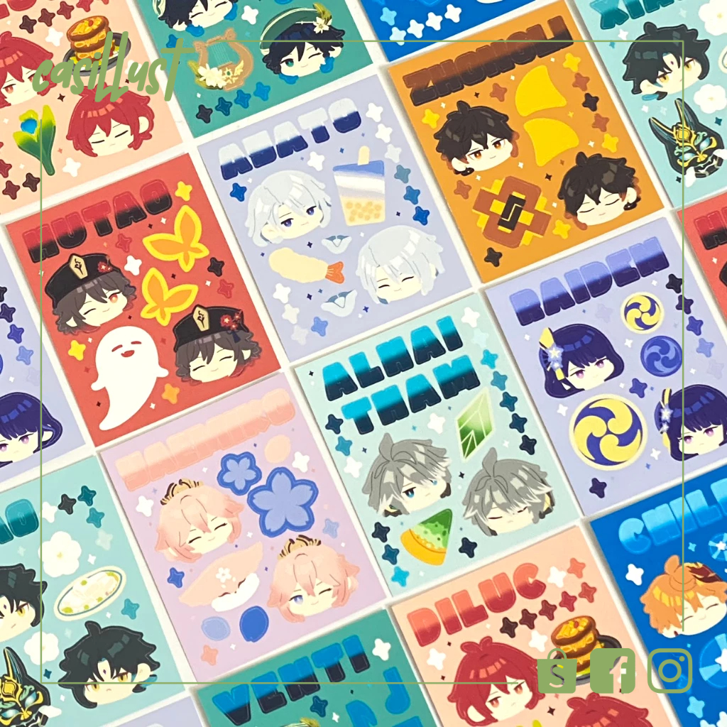 Decorative Genshin Impact stickers (read description carefully ...