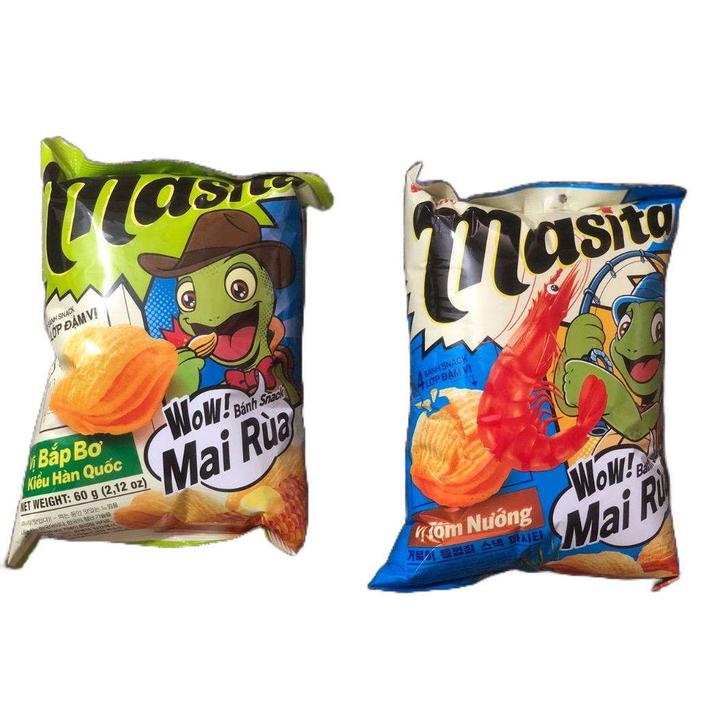 Lot of 4 Masita Orion Snacks 4 layers Korean style butter corn flavor ...