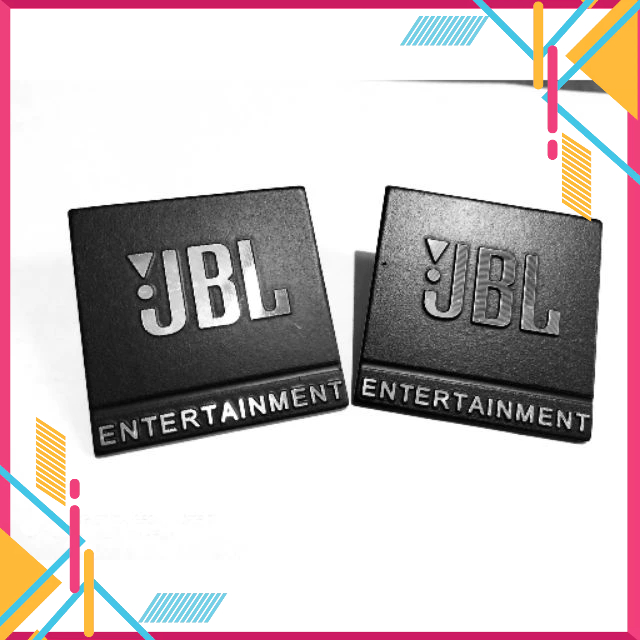 Aluminum Stamp Sticker JBL logo Speaker Box 5cm Square: 2 Pieces ...