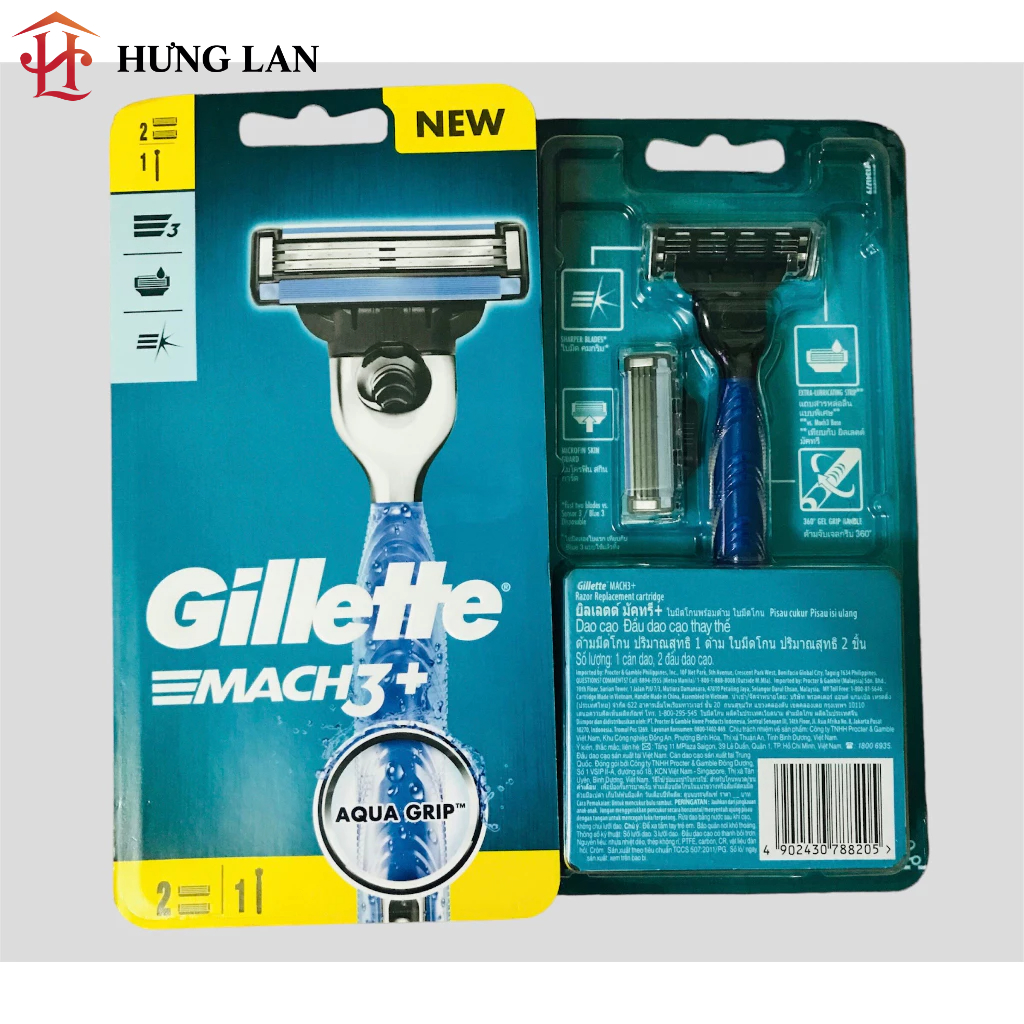 Gillette Mach 3 3-Blade Razor Set (1 Handle And 3 Shaving Heads ...