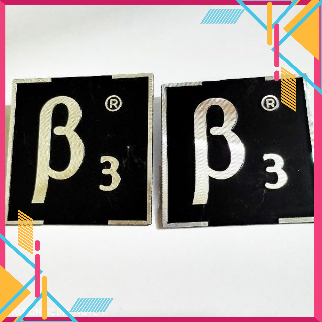 B3 logo speaker box sticker: 2 pieces | Shopee Philippines