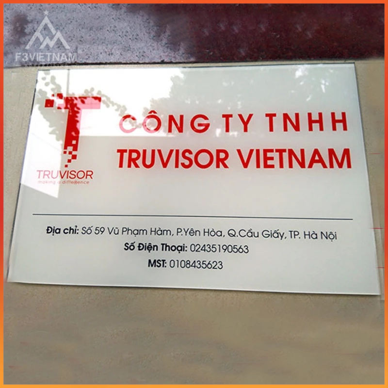 Company Name Signs designed upon request made of high-quality mica with ...