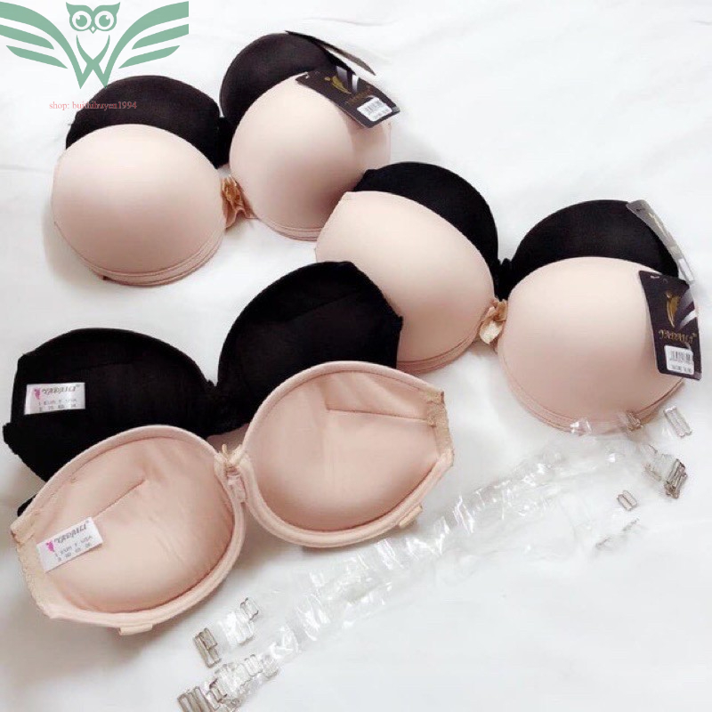 Molded bra with thick padded push-up underwire MS7947 (Inner straps ...