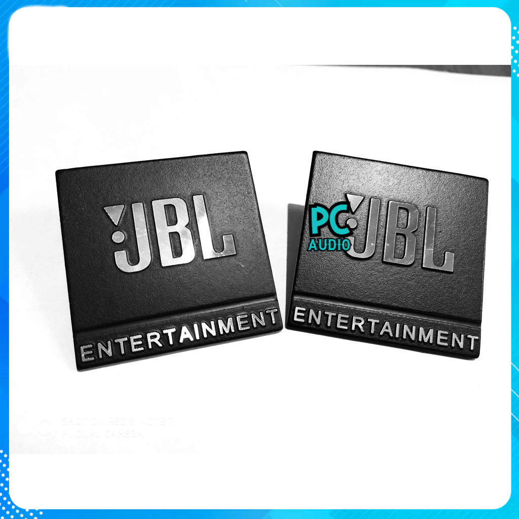 Aluminum sticker for speaker box with JB logo, 5cm square: 2 pieces ...