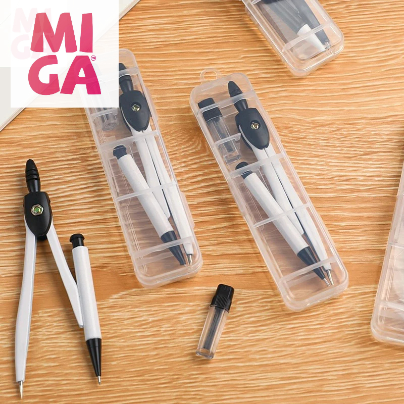 Cute student compass for technical drawing, compass set with MIGA black ...