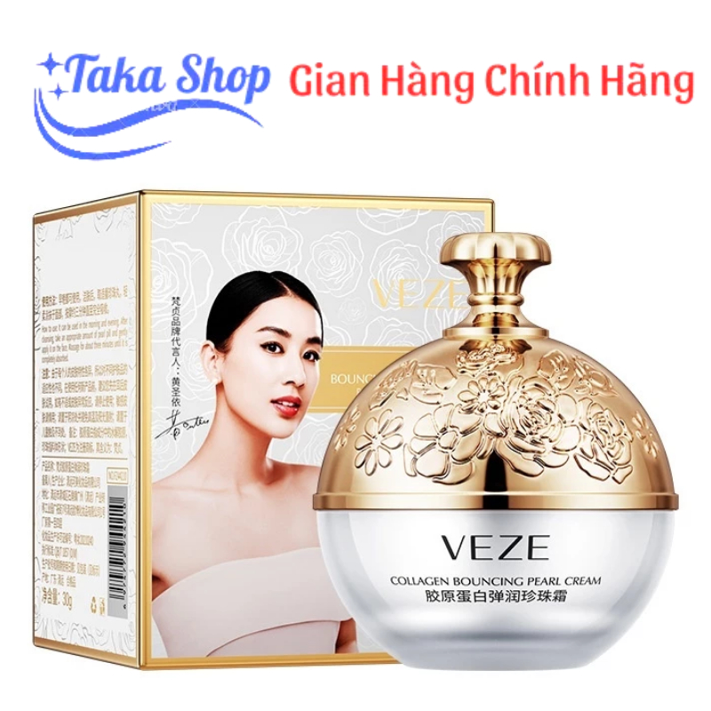Veze Pearl Collagen Skin Cream Reduces Dry Skin, Brightens, Moisturizes ...